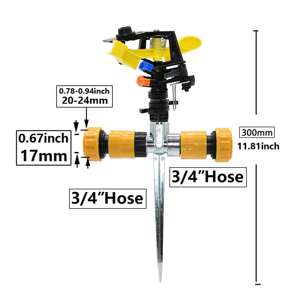 Garden Watering Sprinklers Metal Spike Support 1/2... – Grandado