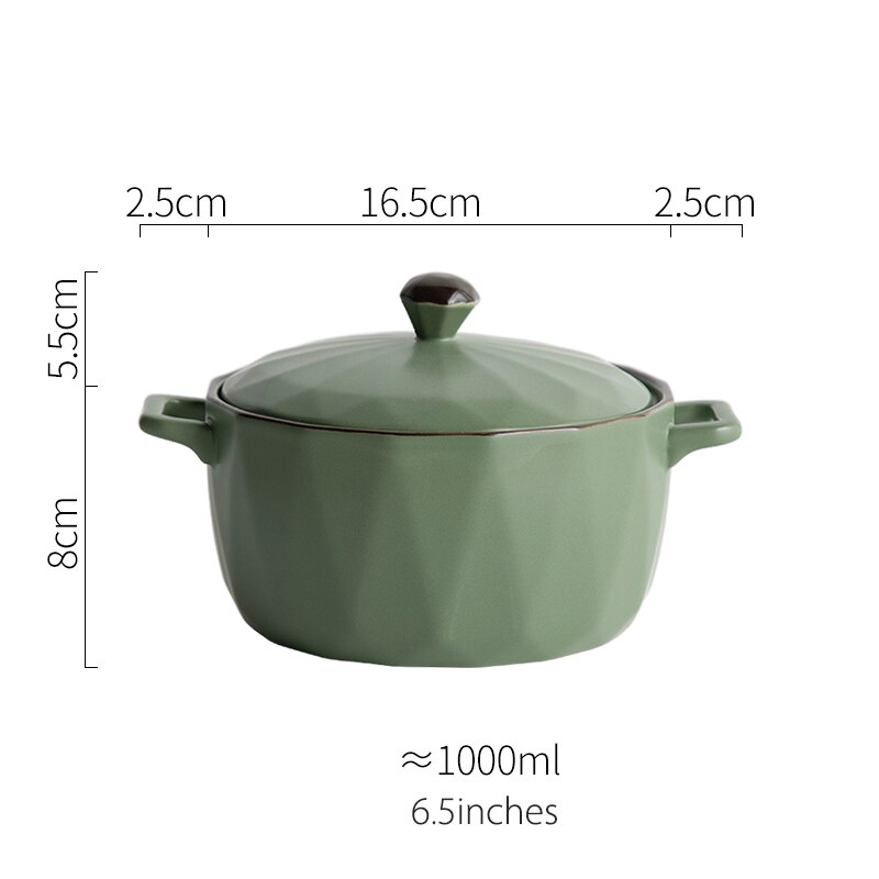 Household Green Heat Resistant Noodle Pot Binaural... – Vicedeal