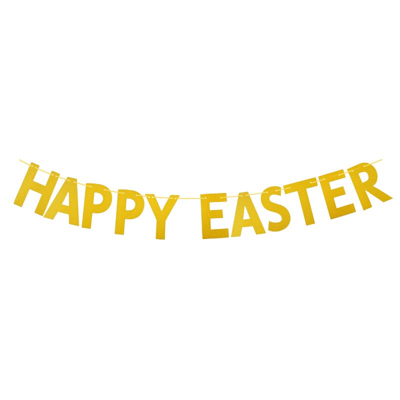 Happy Easter Banner Hanging Garland Letters Buntin... – Grandado