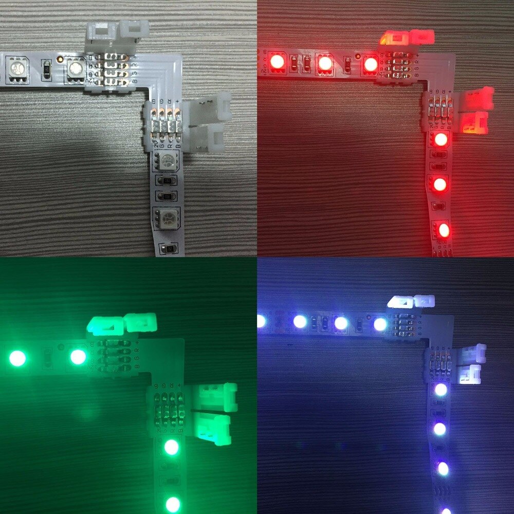 10X 5050 RGB Flexible LED Strip Light 10mm Width 4... – Grandado