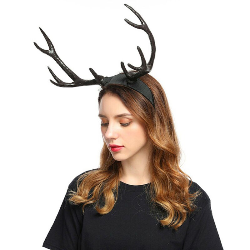 Headband Gothic Halloween Deer Horn Xmas Antler Co... – Grandado