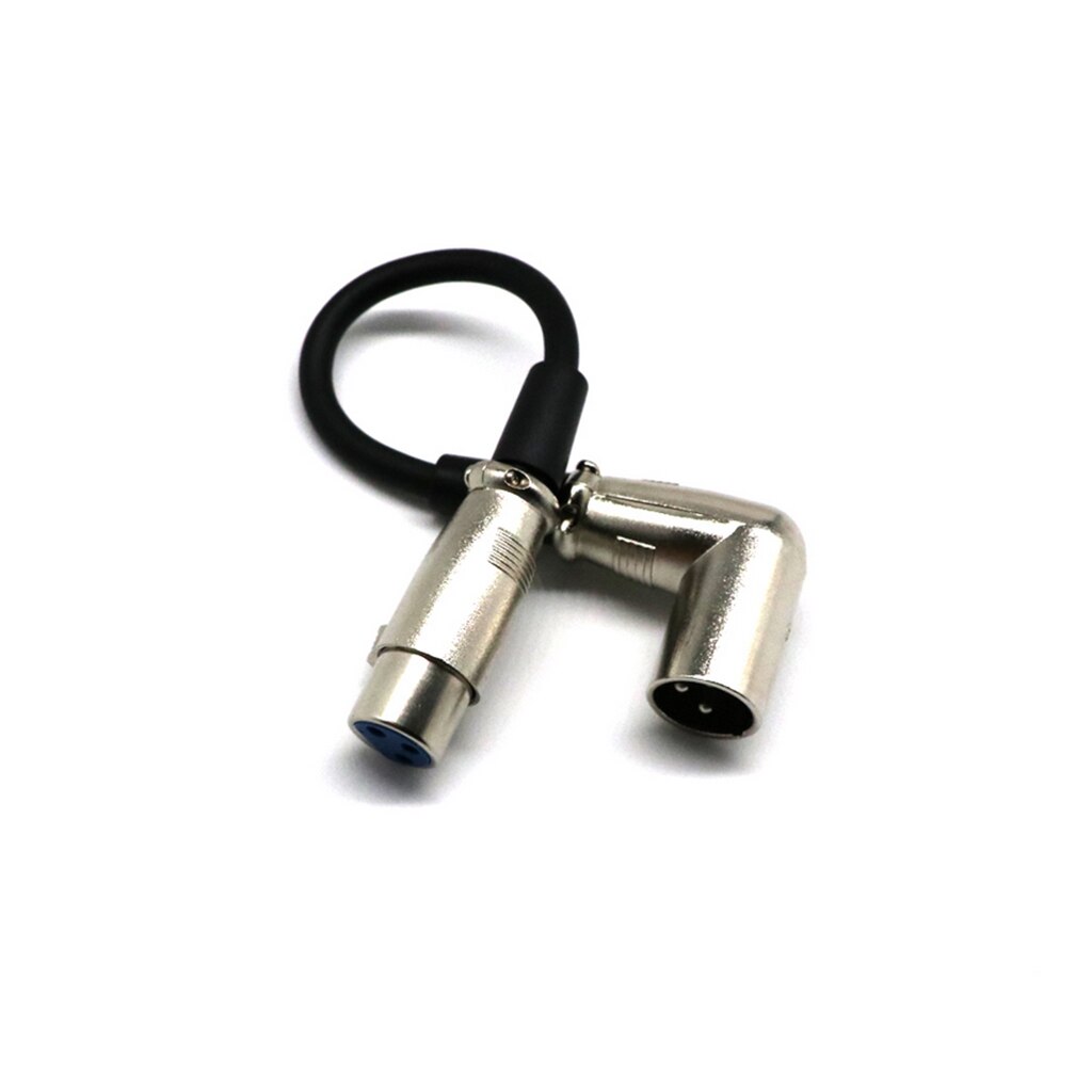 1ft XLR Straight Plug to Right Angle 90 Degree Fem... – Grandado