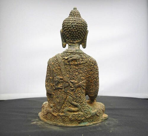 Antique buddhism Joss pure bronze sakyamuni Amitab... – Grandado