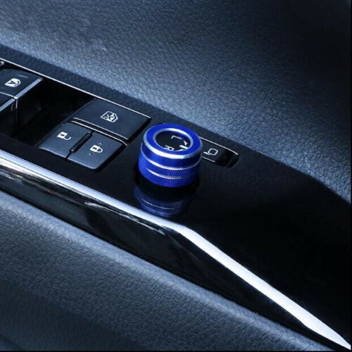 DWCX Car Aluminum Blue Rearview Mirror Button Circ... – Grandado