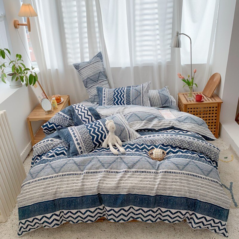 Bohemian Style Bedding Set,Duvet Cover 200x200 Pil... – Grandado