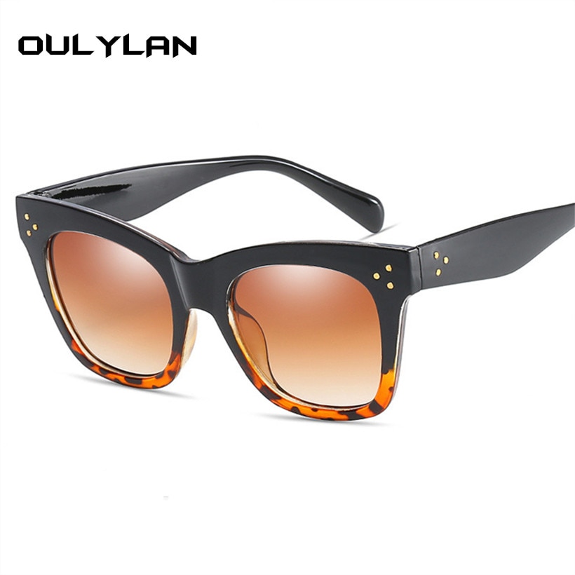 Oulylan Classic Cat Eye Zonnebril Vrouwen Vintage Grandado
