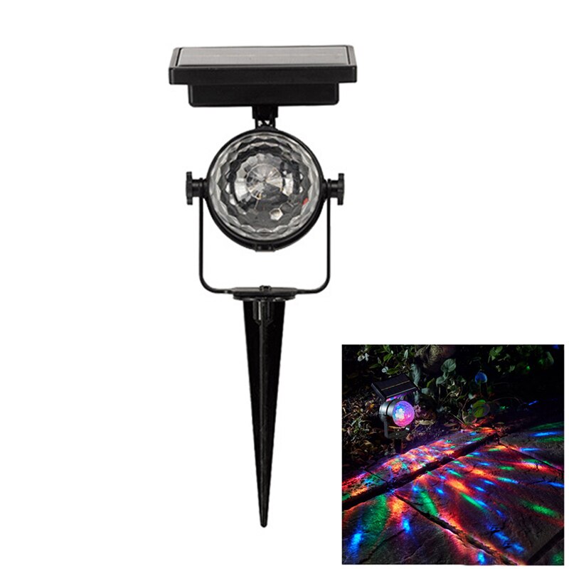 Solar Power Lamp LED Projector Light Colorful Rota... – Grandado