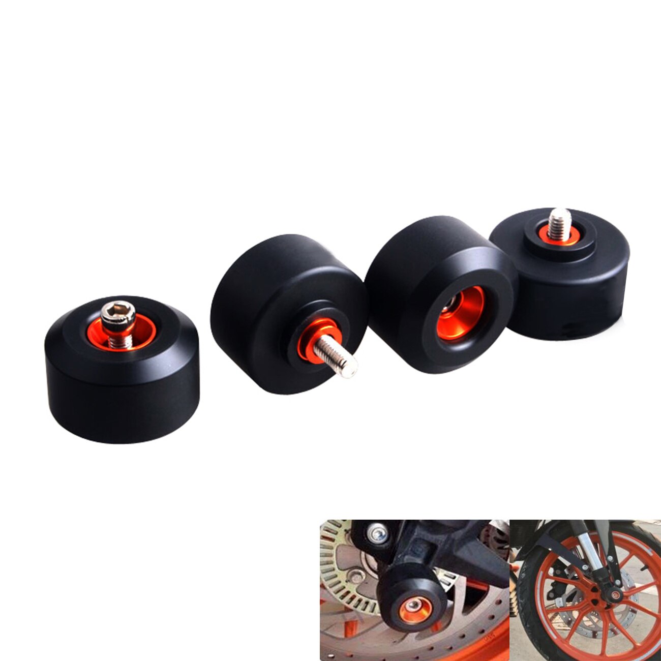 1 Set Motorcycle Front Rear Fork Wheel Frame Slide... – Grandado