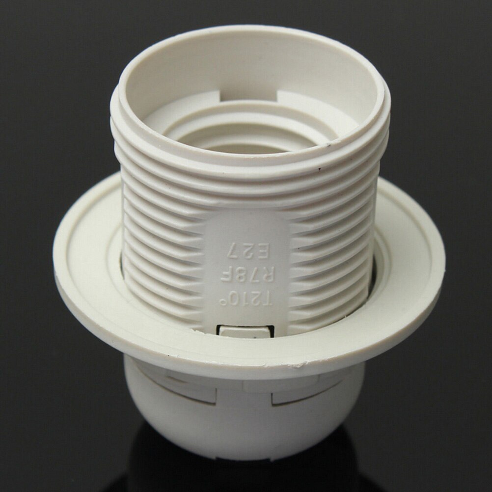 E27 Lamp Bulb Holder Edison Screw Cap Socket White... – Vicedeal