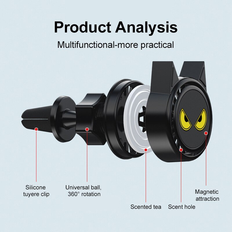 1 Pcs Car Phone Holder Vent Clip Holder Air Outlet... – Grandado