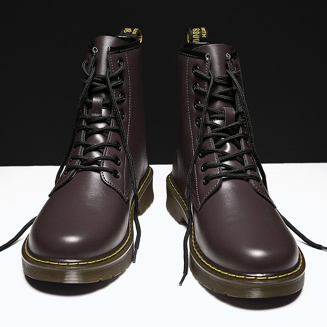 Classic Leather Mid-Thigh Boots for Both Men and W... – Vicedeal