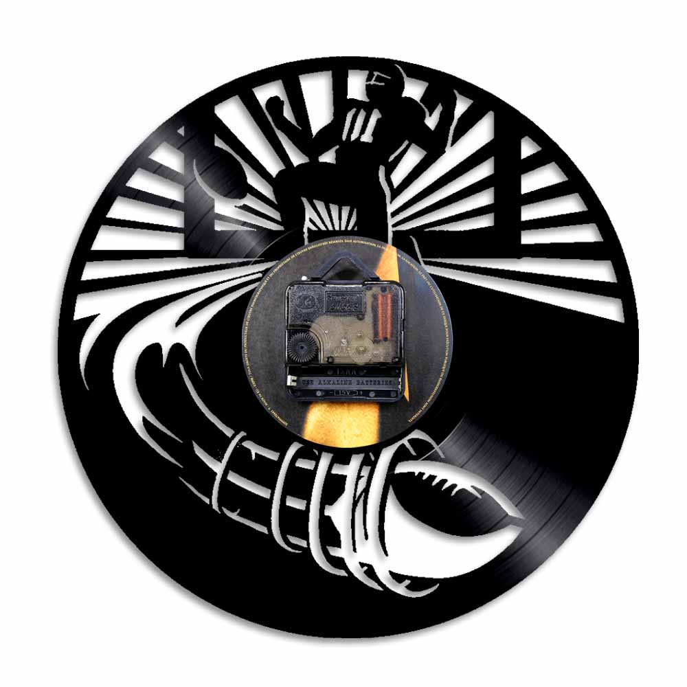 American Football Wall Clock Rugby Football Vintag... – Grandado