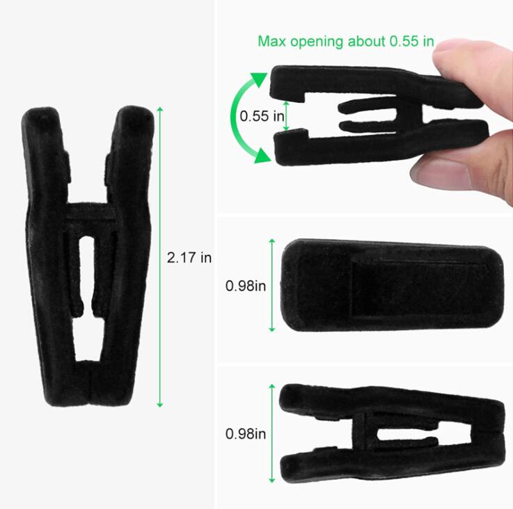 10pcs/set velvet clips for hangers Flocked Useful ... – Grandado