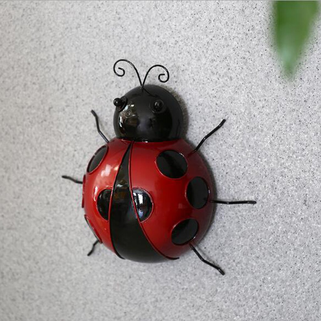 5x Ladybug Insect Ornament Home Garden Decor Wall ... – Vicedeal