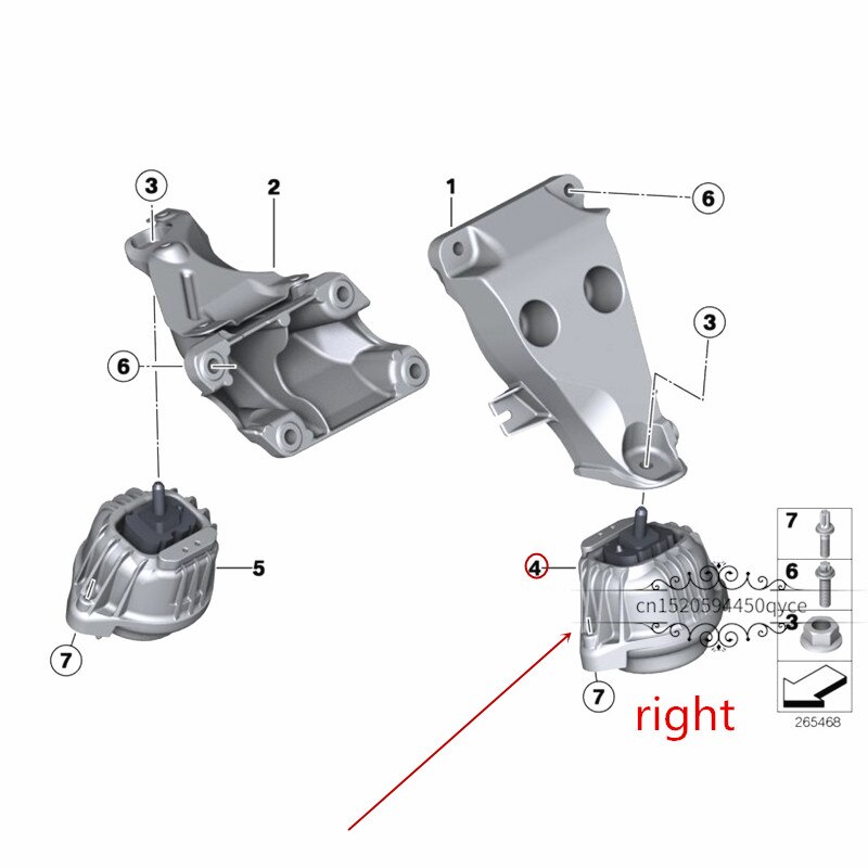 Car Engine foot rubber Engine bracket Suitable for... – Grandado