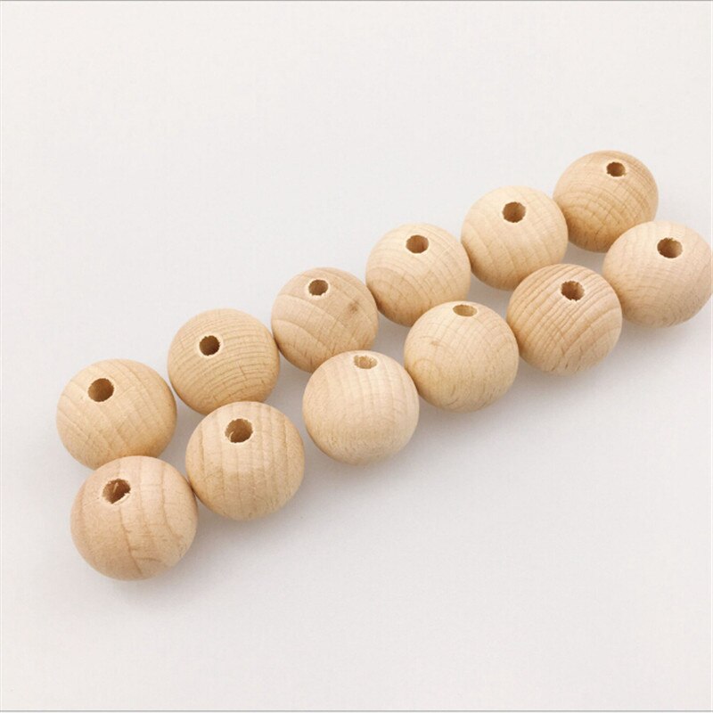 Beech Wooden Chewable 8-20mm Round Beads Ecofriend... – Vicedeal