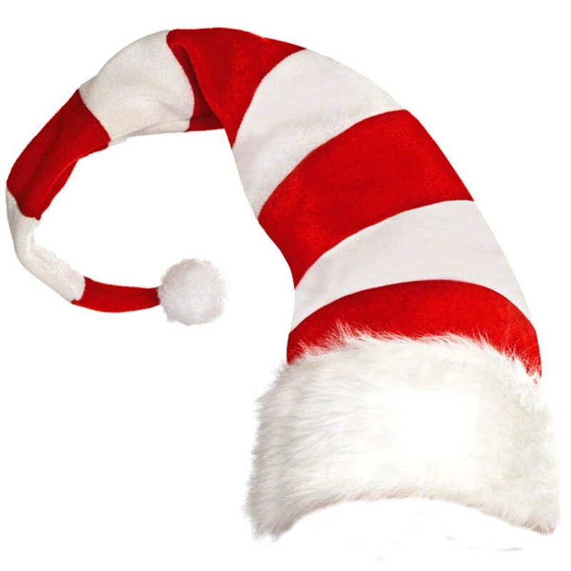C6UD Christmas Hat Striped Santa Hat Xmas Hat Chri... – Grandado