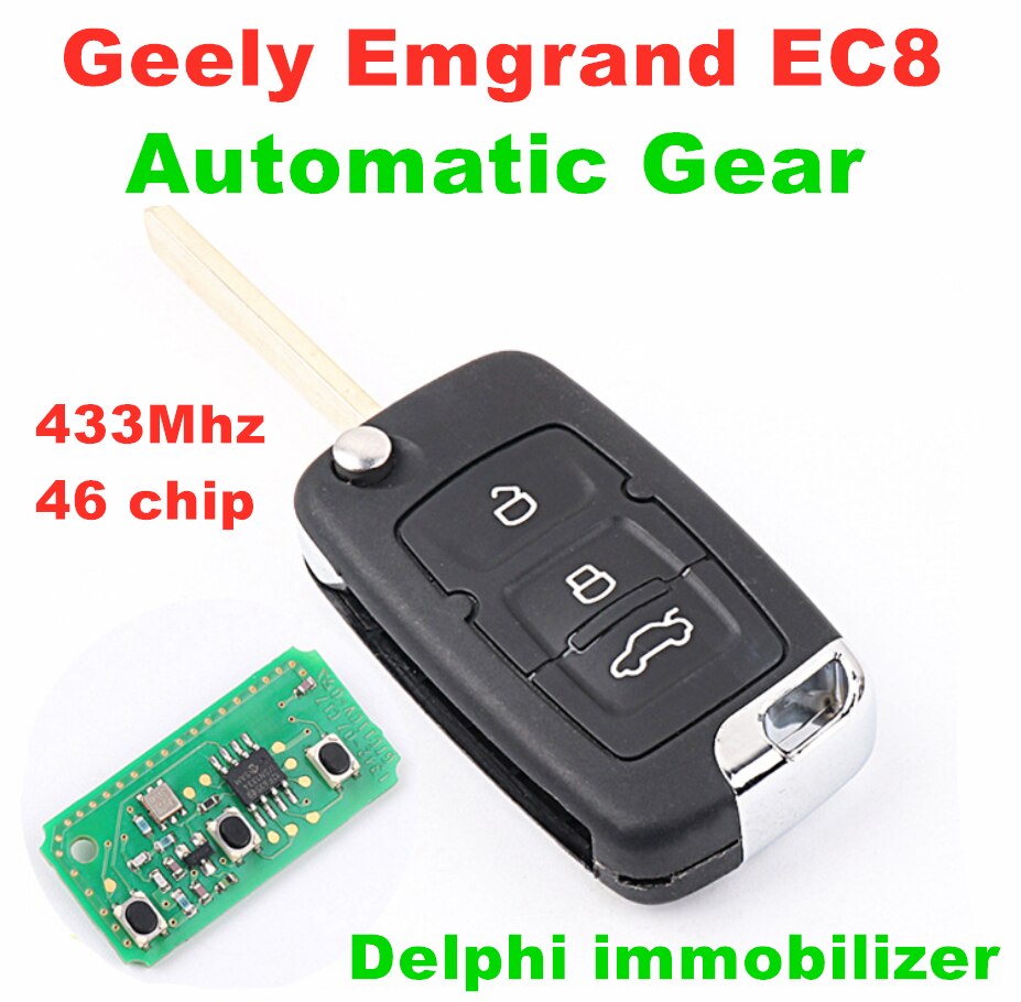 For Geely Emgrand EC8 frequency 433Mhz 46 chip car... – Grandado