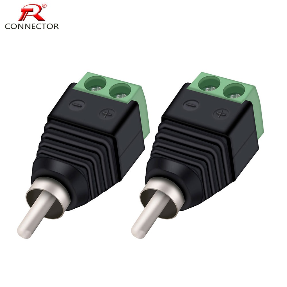 Conector de Terminal RCA AV Balun, 2 polos, conect... – Grandado