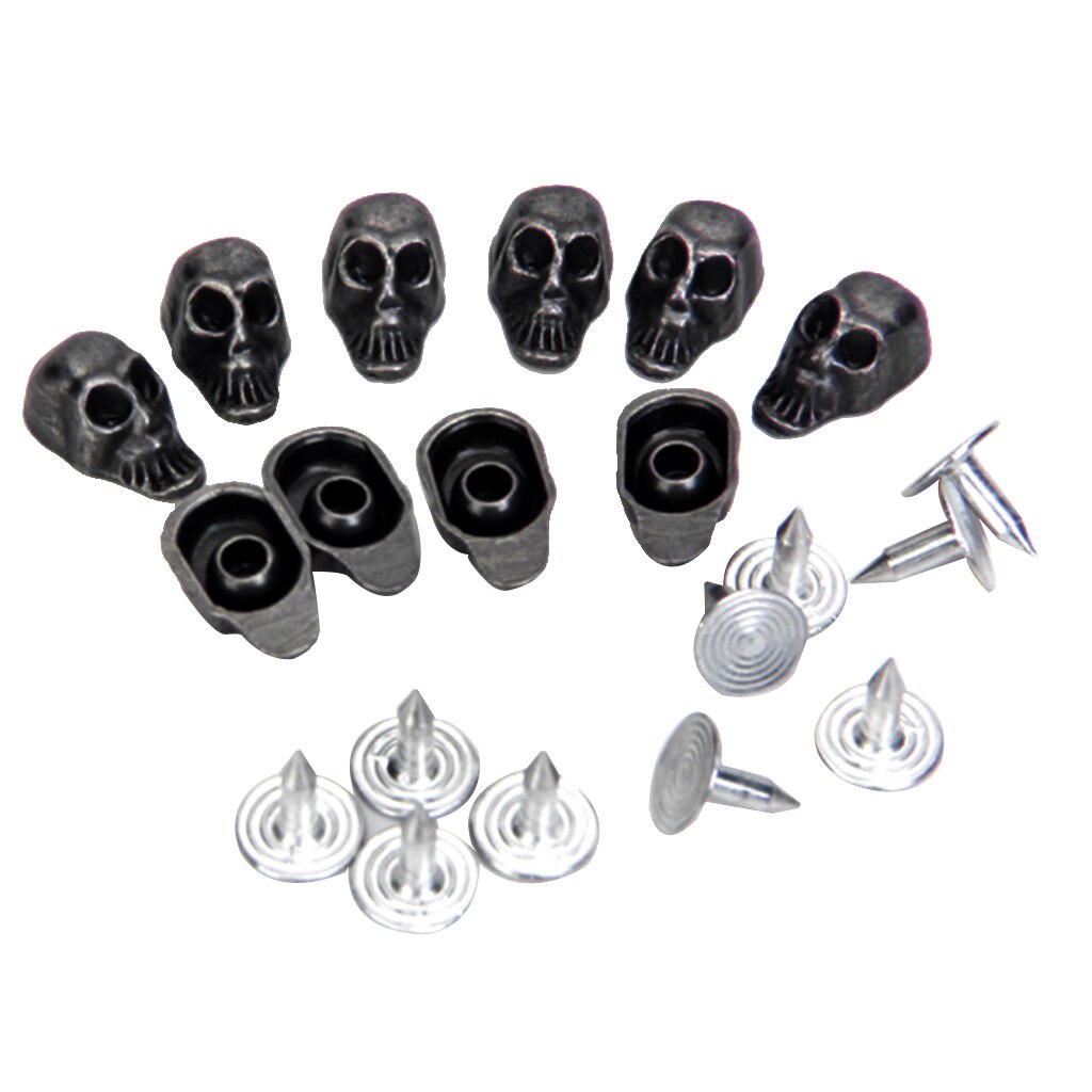 Skull Rivets Studs Antique Silver for Sewing 13 x ... – Vicedeal