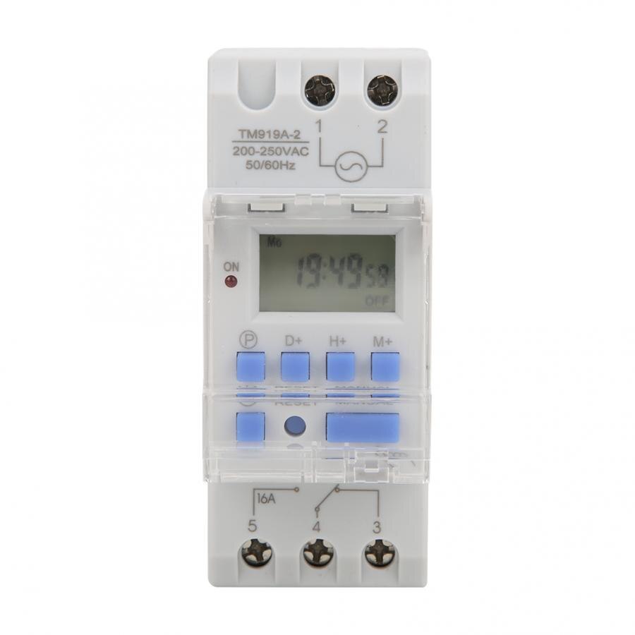 Digital Timer Tm919a 2 200 250v Ac 16a Lcd 7 Daga Grandado