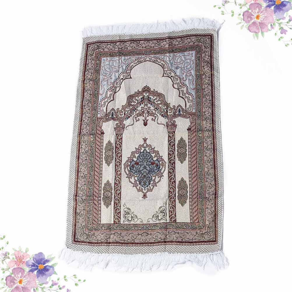 Cotton Yarn Prayer Mat Carpet Light Muslim Prayer ... – Grandado