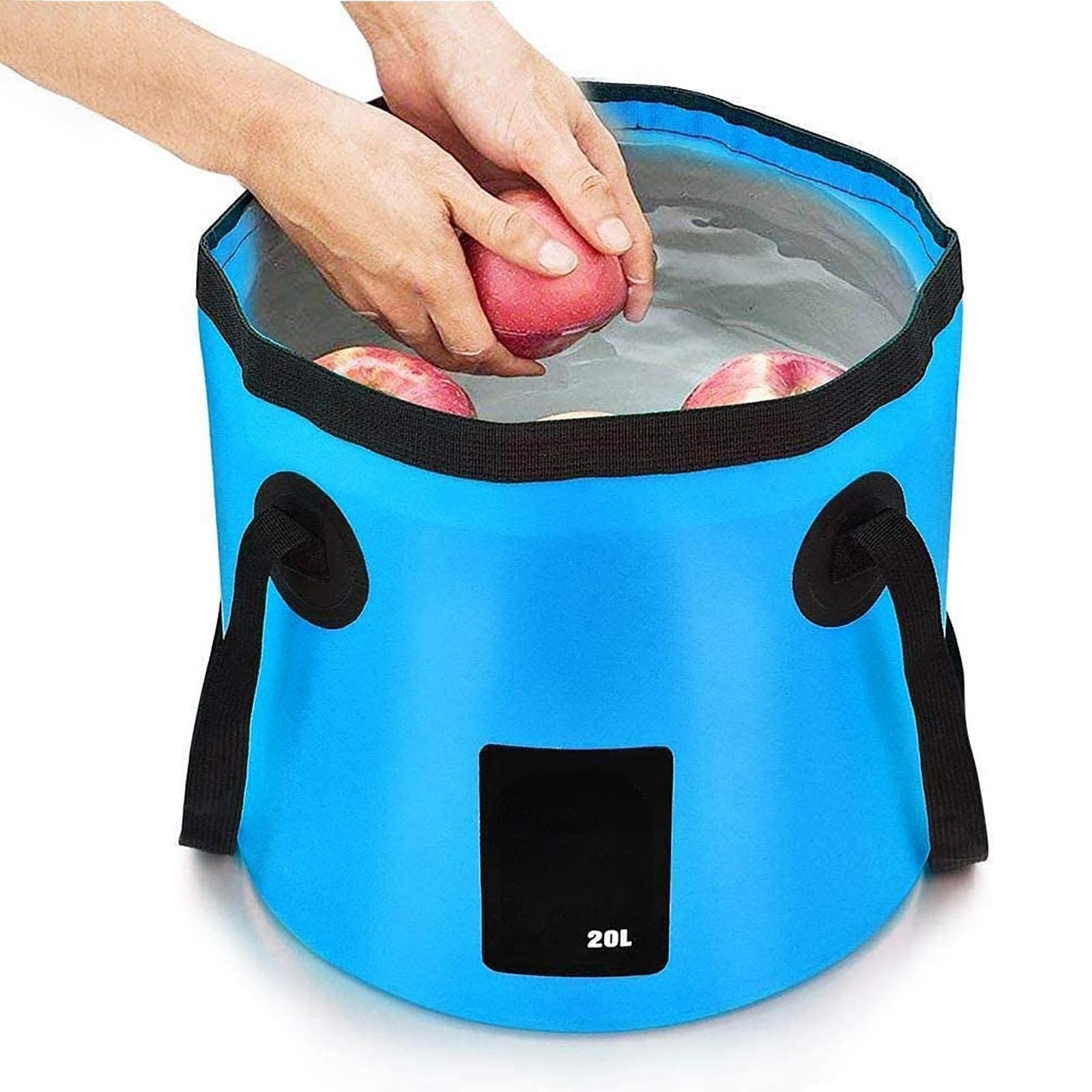 Portable Outdoor Folding Buckets for Camping, Fish... – Grandado