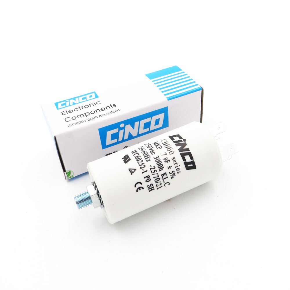 7 MFD 250VAC CBB60 Motor Run Capacitors 4pin SH DB... – Grandado