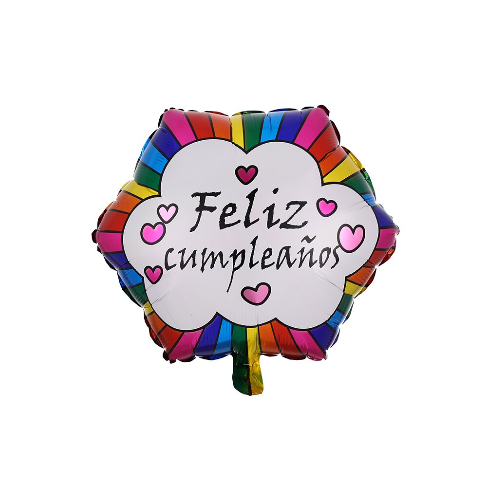 10pcs/lot 18inch Feliz cumpleanos Spanish birthday... – Grandado
