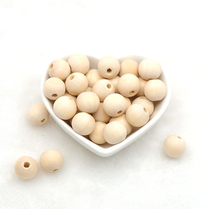 Chenkai 100 Pcs Unfinished Houten Bijtring Kralen ... – Grandado