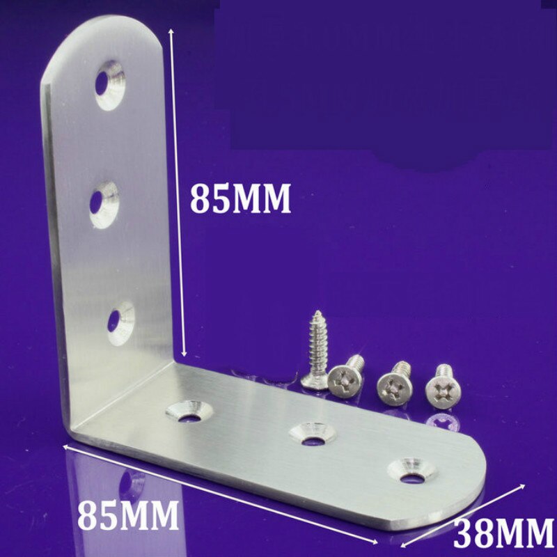 10pcs Corner Brackets L-shaped Angle Stainless Ste... – Grandado