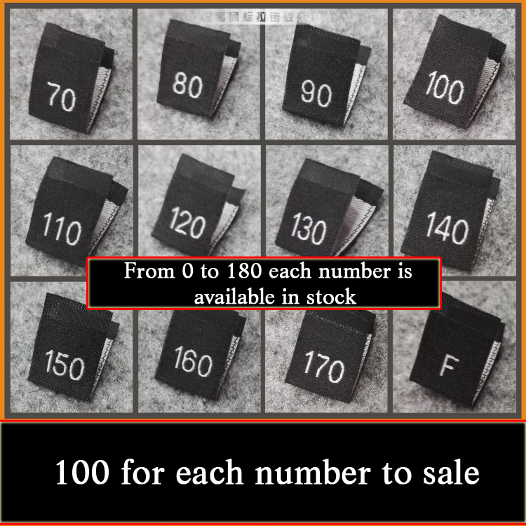 cloth number size label baby kid clothing Size dig... – Grandado