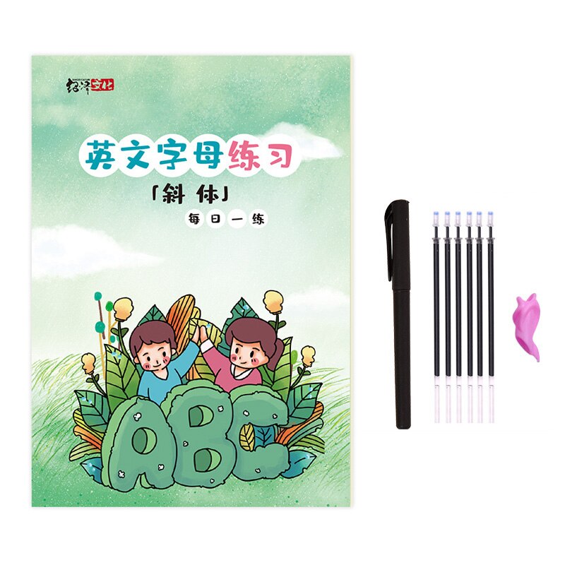 3 pcs/set English Copybook Italian Font Handwritte... – Grandado