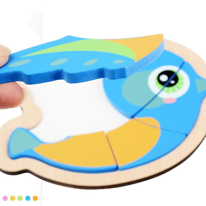 4Pcs Wooden Various Type Puzzle Kids Educational J... – Grandado