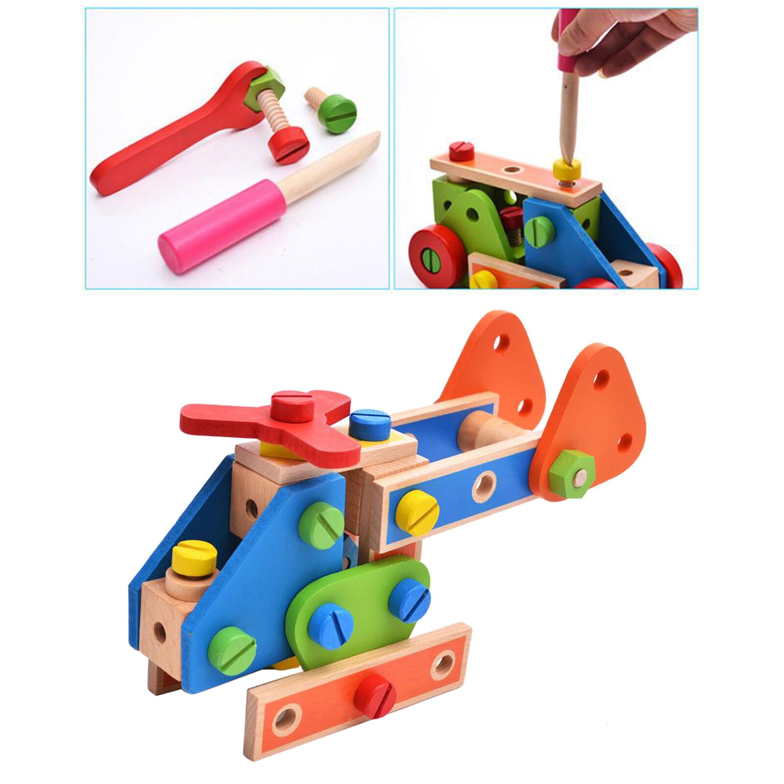 70Pcs Wooden Building Block Kits Educational Combi... – Grandado