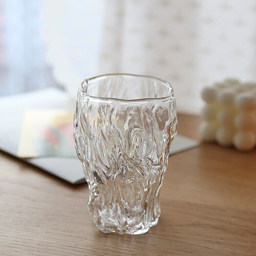 Irregular Glass Cup Teacup Milk Coffee Mug Juice B... – Grandado