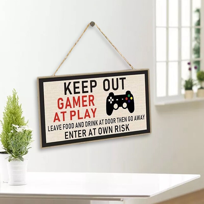 Gamer Plaques Signs I Am Gamer Wood Rectangle Plaq... – Vicedeal