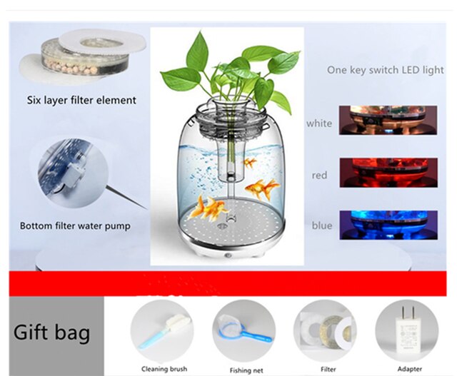 Fish tank landscaping small desktop mini office fi... – Vicedeal