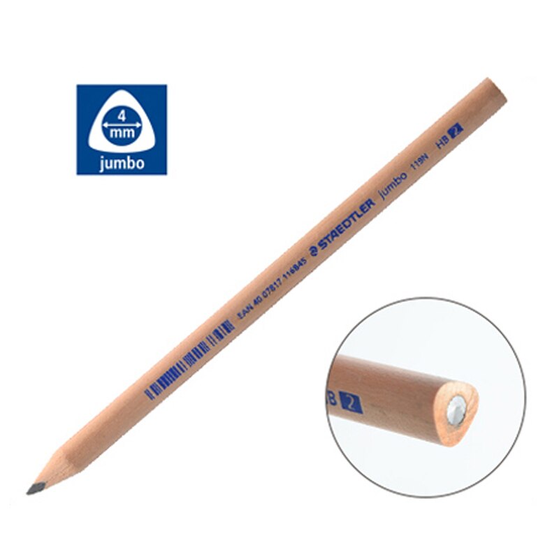 STAEDTLER pencil 119N-HB|2B thick rod triangle pen... – Grandado