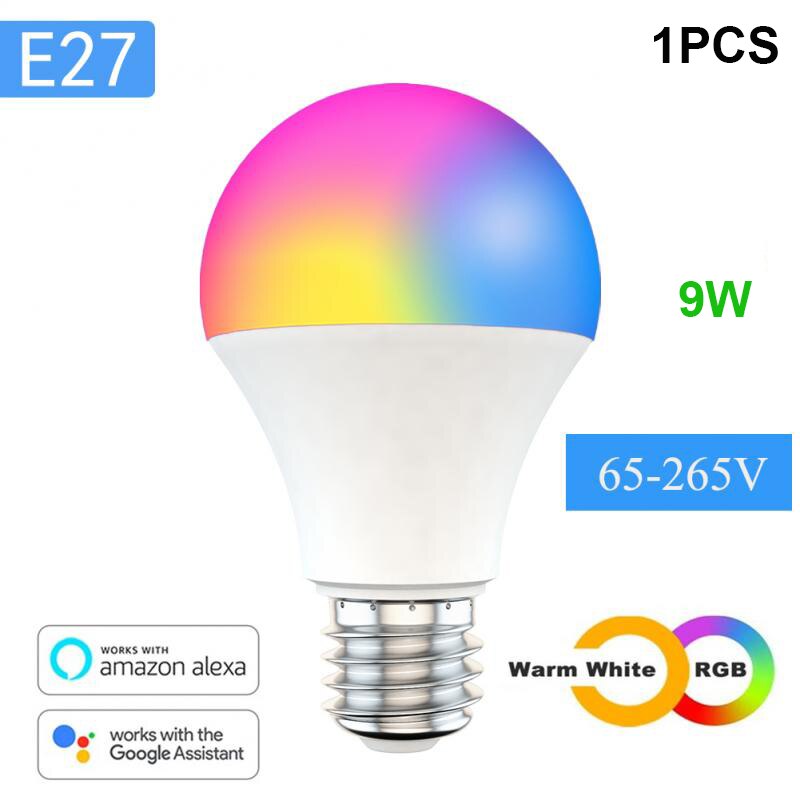 5W Wifi Slimme Lamp E27 B22 Dimbare Rgb + Cct 85-2... – Vicedeal
