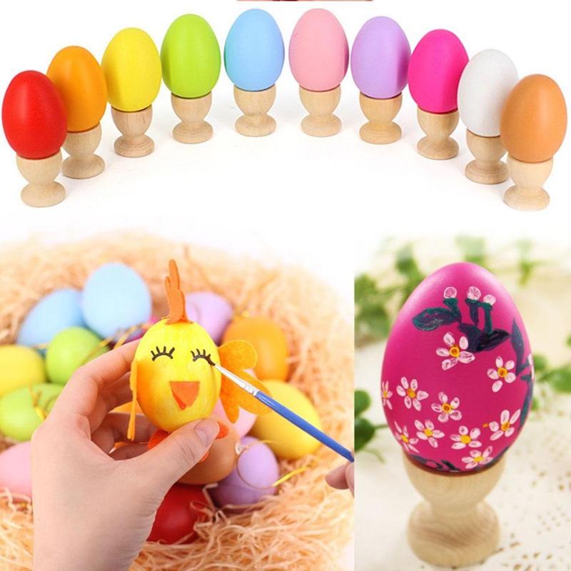 TOP12Pcs Mixed Color Plastic Hanging Easter Egg 64... – Grandado