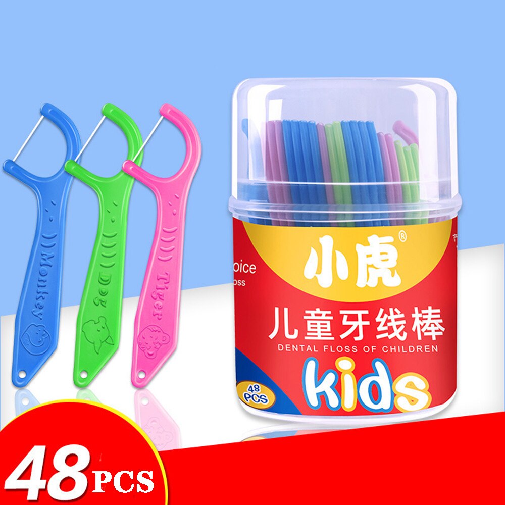48pcs/box Children Dental Flosser Interdental Brus... – Vicedeal