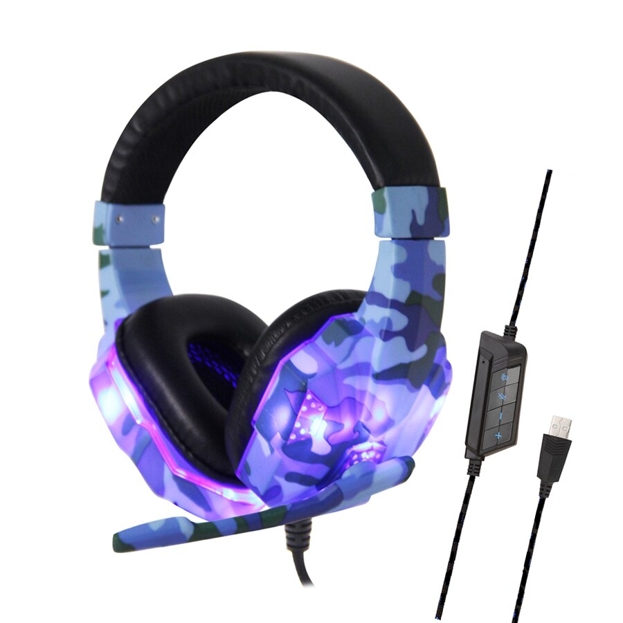 Professionele Camouflage Gamer Headset Led Voor Co... – Vicedeal