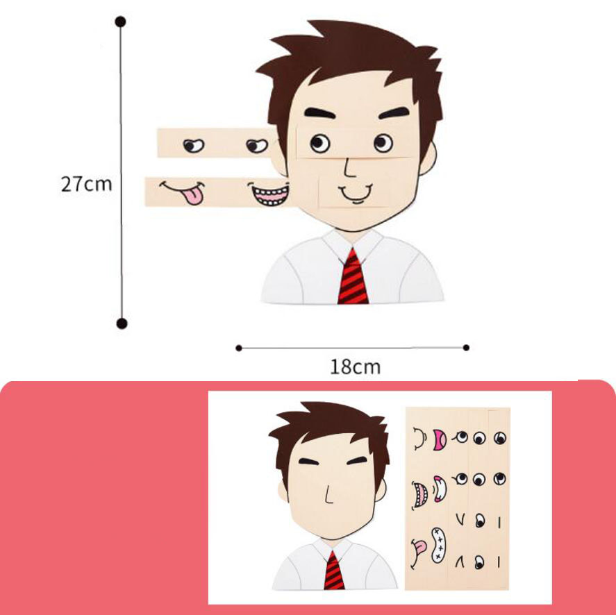 DIY Facial Expression Puzzle Toy Kindergarten Teac... – Grandado