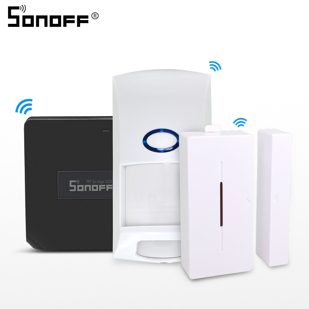 SONOFF RF Bridge/PIR2/DW1 Door And Window Alarm Se... – Grandado