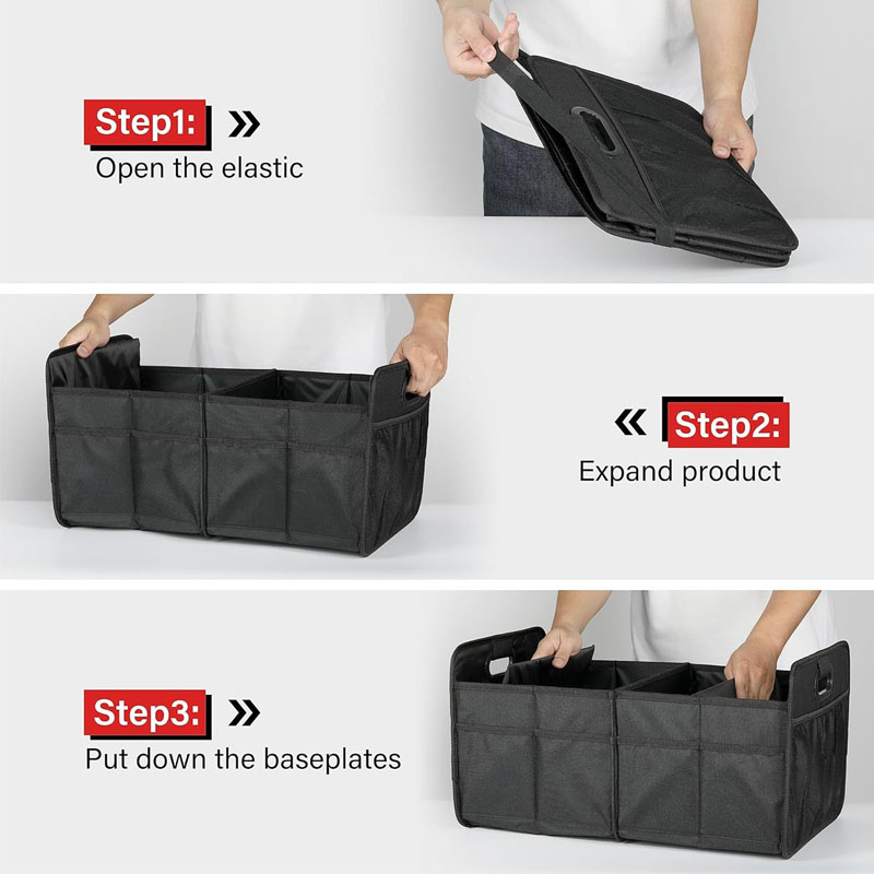 Car trunk storage box Portable folding storage box... – Grandado