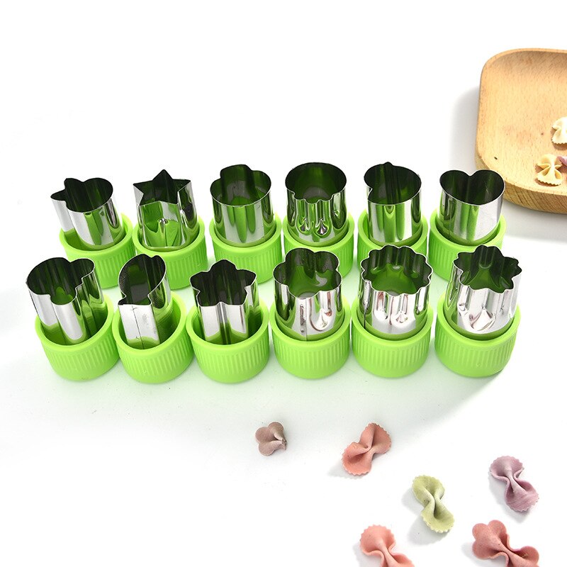 12 Pcs Vegetable Shape Cutter Set Flower Star Mold... – Grandado