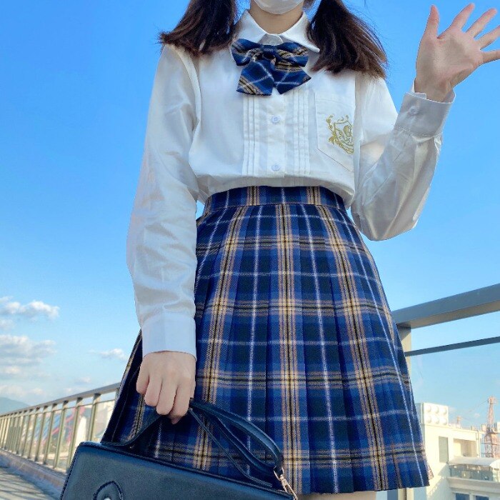Japanese College Style JK Uniform Long-Sleeved Shi... – Grandado