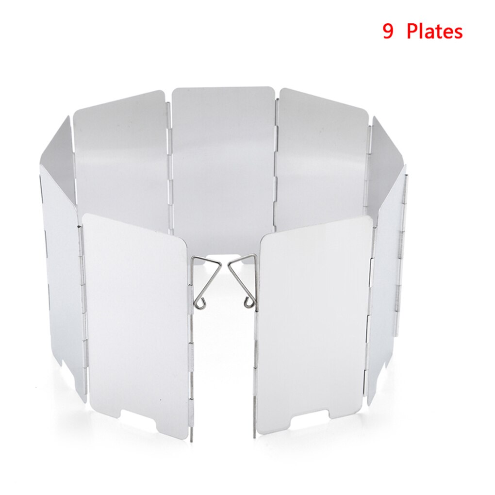 9 Plate Foldable Aluminum Outdoor Stove Wind Shiel... – Vicedeal