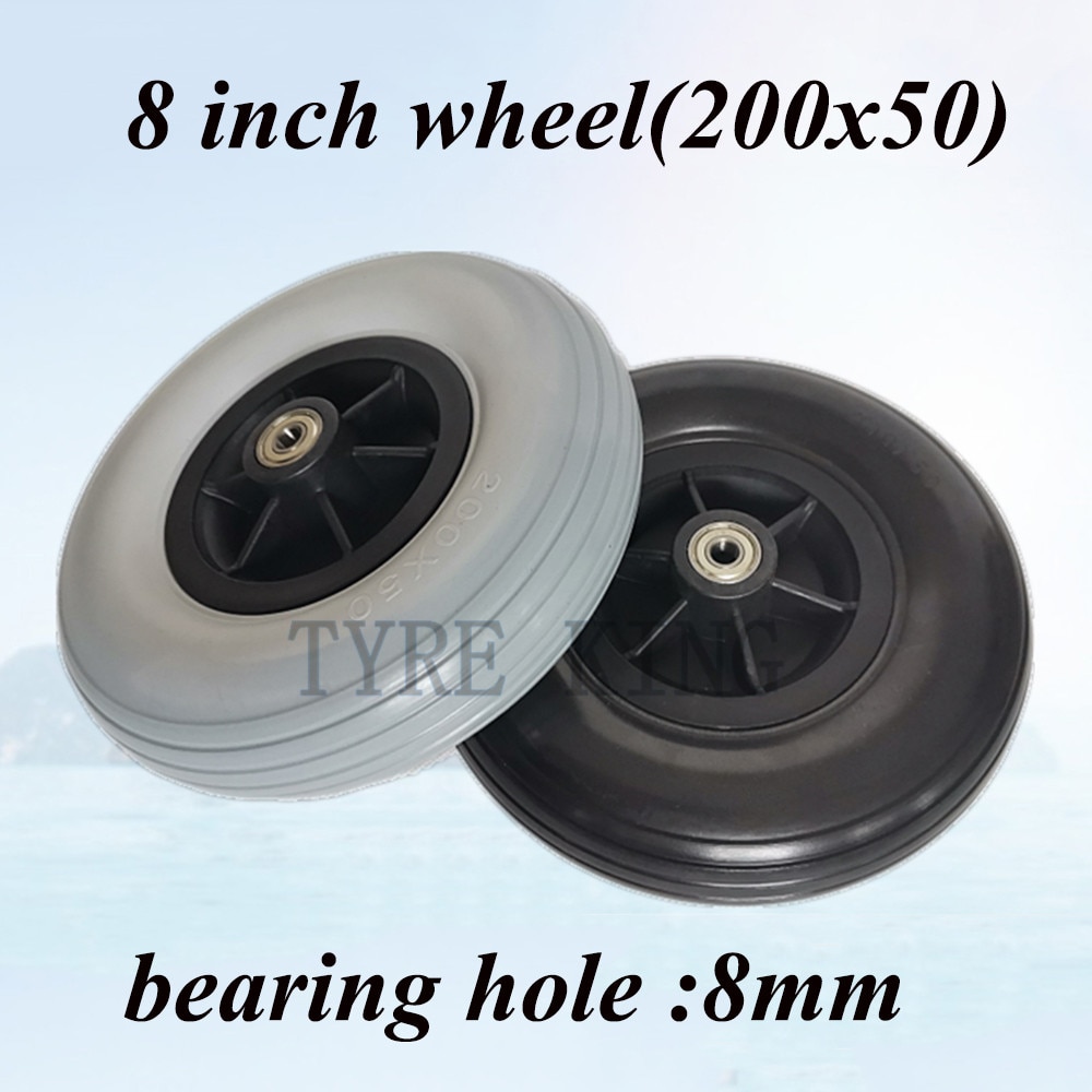 Good 8 Inch Solid Wheel Tire 200x50 Solid Front Wh... – Grandado